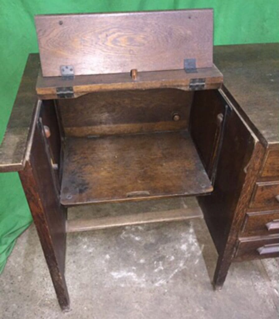 THB1190 desk single pedestal "The Secrytype Desk" typist desk • Trevor ...