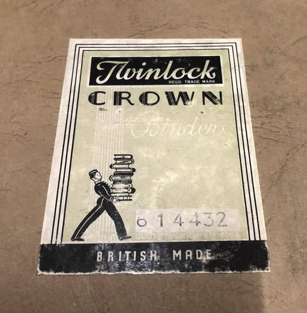 THB3111 binder file Crown twin lock - green (antiques photographs ...
